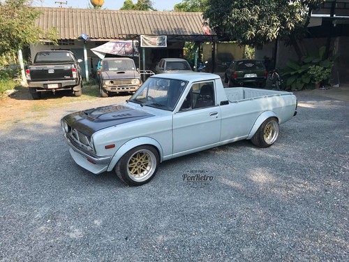Fender Flares over wide body Kit metal for Datsun 1200 ute Sunny Truck ...