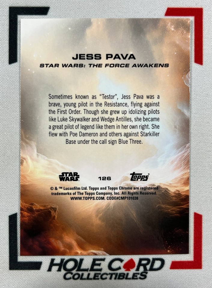 JESS PAVA 2025 Topps Chrome Star Wars #126 Green Refractor 17/99 丶 ...