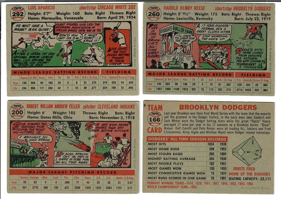1956 TOPPS BASEBALL COMPLETE SET (340/340) MANTLE SGC MAYS JACKIE ...