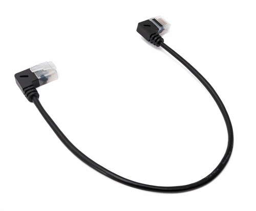 Câble Lan 25 CM RJ45 8P8C Stp Cat6 Connecteur À Fiche Angle Adaptateur ...