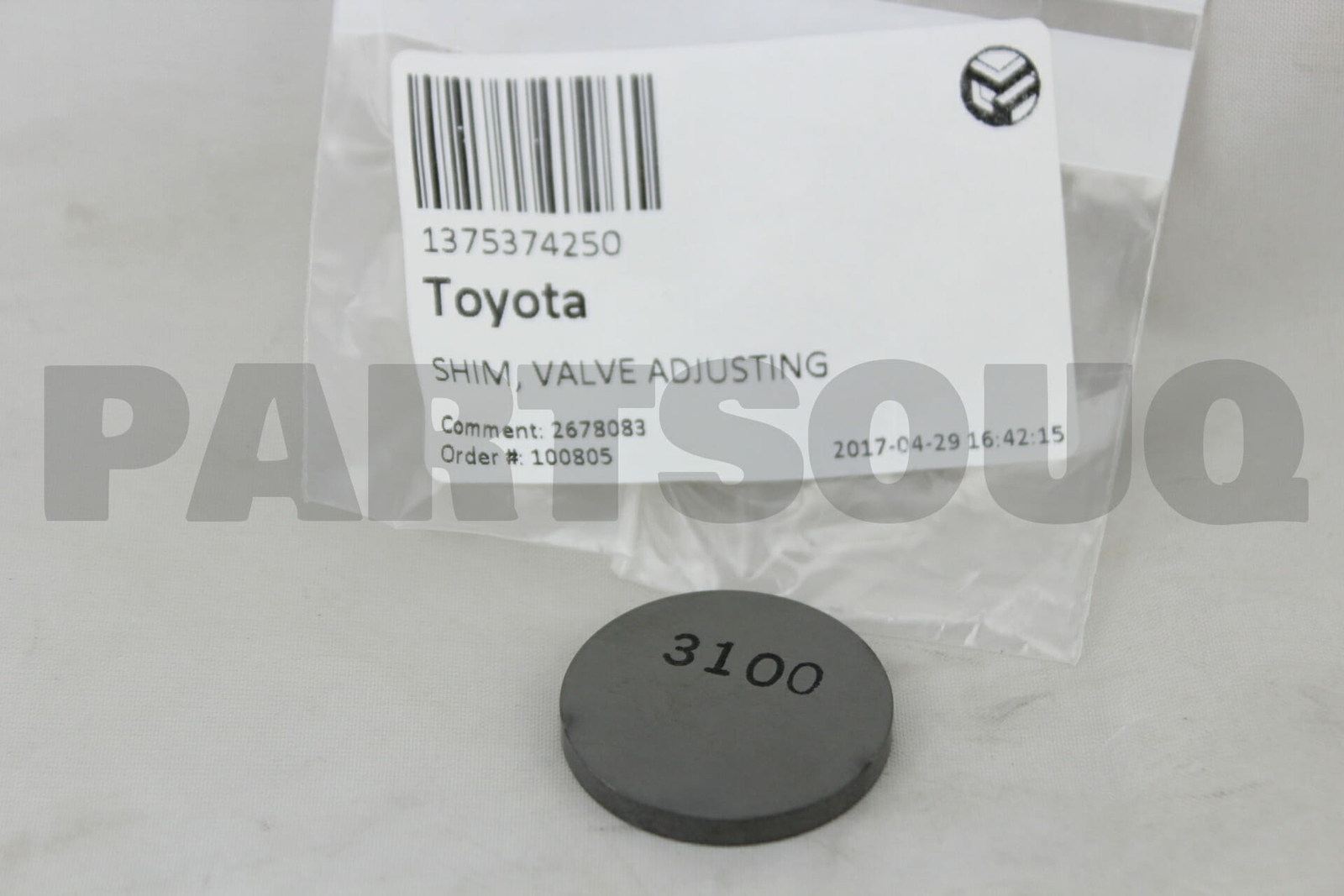 1375374250 Genuine Toyota SHIM, VALVE ADJUSTING 13753-74250 | eBay