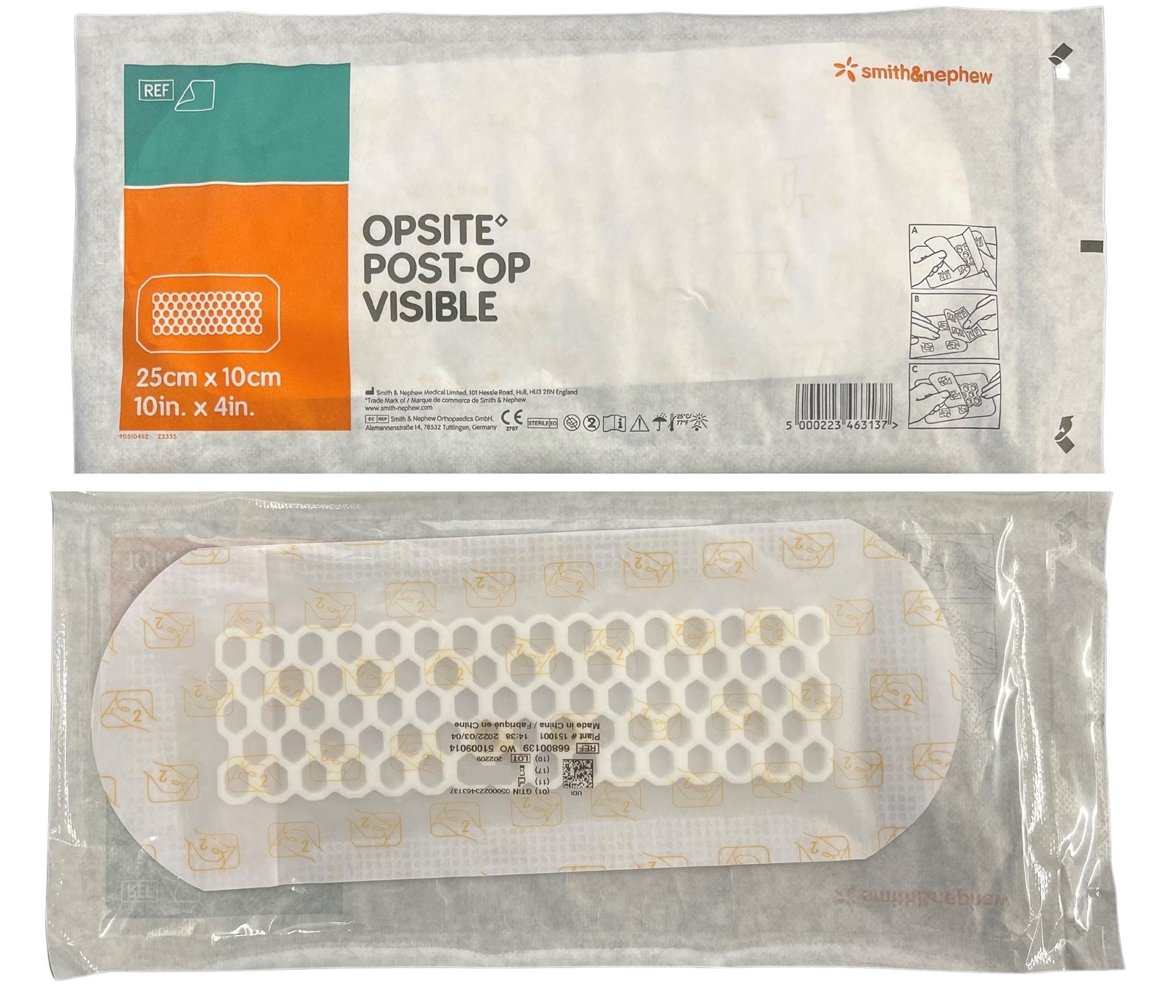 Opsite Dressing Post Op 25Cmx10Cm (Pad 20Cmx4.6Cm) Visable 1pc New ...