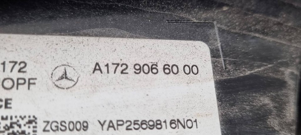 Mercedes-Benz SLC R172 2018 Rear right rear tail light lamp A1729066000 ...