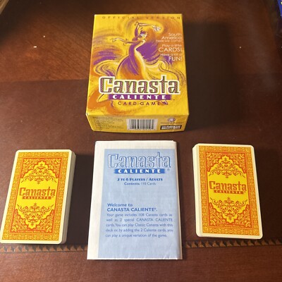 Canasta Caliente Card Game Official Version Parker Brothers 2001 ...