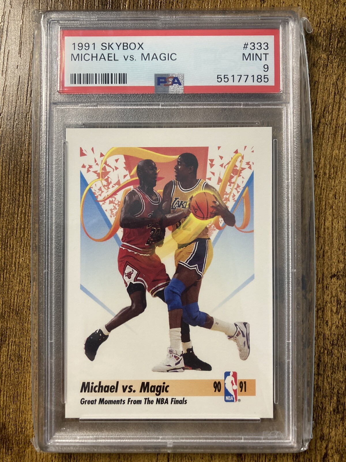 1991-92 Skybox Michael Jordan vs Magic Johnson PSA 9 MINT | eBay