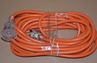 30m Heavy Duty Power Extension Lead Cord 30 Meters 15A Cable With 10A ...