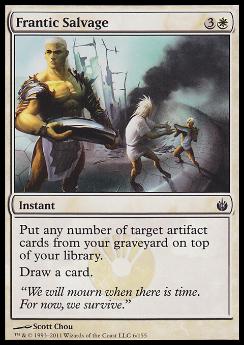 MTG Magic the Gathering Frantic Salvage (6/161) Mirrodin Besieged LP | eBay