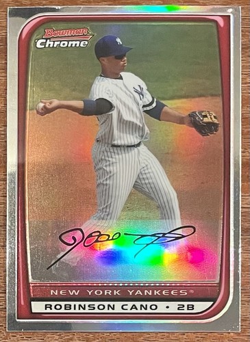 2008 Bowman Chrome Refractor Card #113 Robinson Cano New York Yankees ...