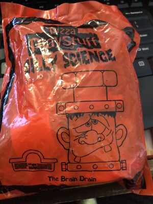 VINTAGE PIZZA HUT KIDS TOY SILLY SCIENCE THE BRAIN DRAIN TOY | eBay