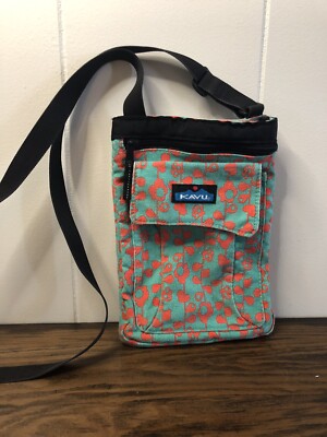 NWOT Kavu Mini Keeper Crossbody Canvas Bag Purse Floral Vines - Retired ...