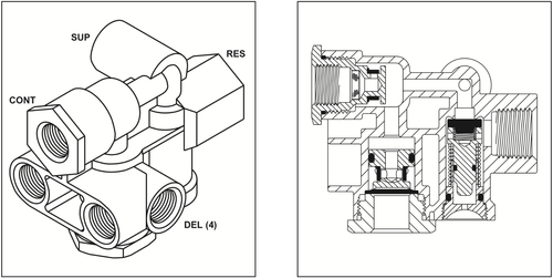 SEALCO 110500 - SPRING BRAKE CONTROL VALVE - SPRING BRAKE PRIORITY ...