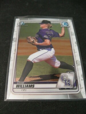 CASE WILLIAMS 2020 1st Bowman Chrome Draft #BD23 Colorado Rockies MINT ...