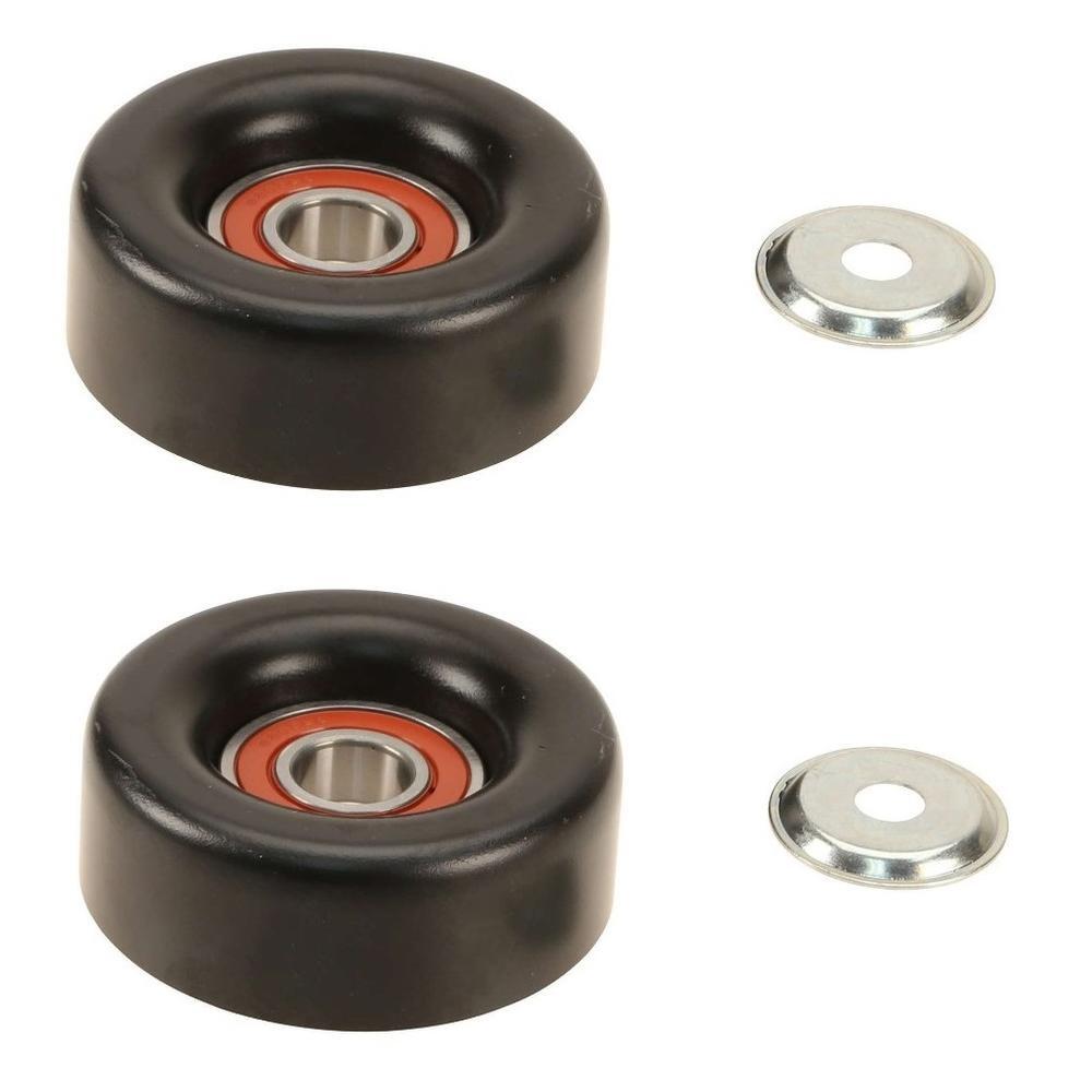 PRO PARTS Pair Set of 2 Drive Belt Idler Guide Pulleys for Volvo S80 ...