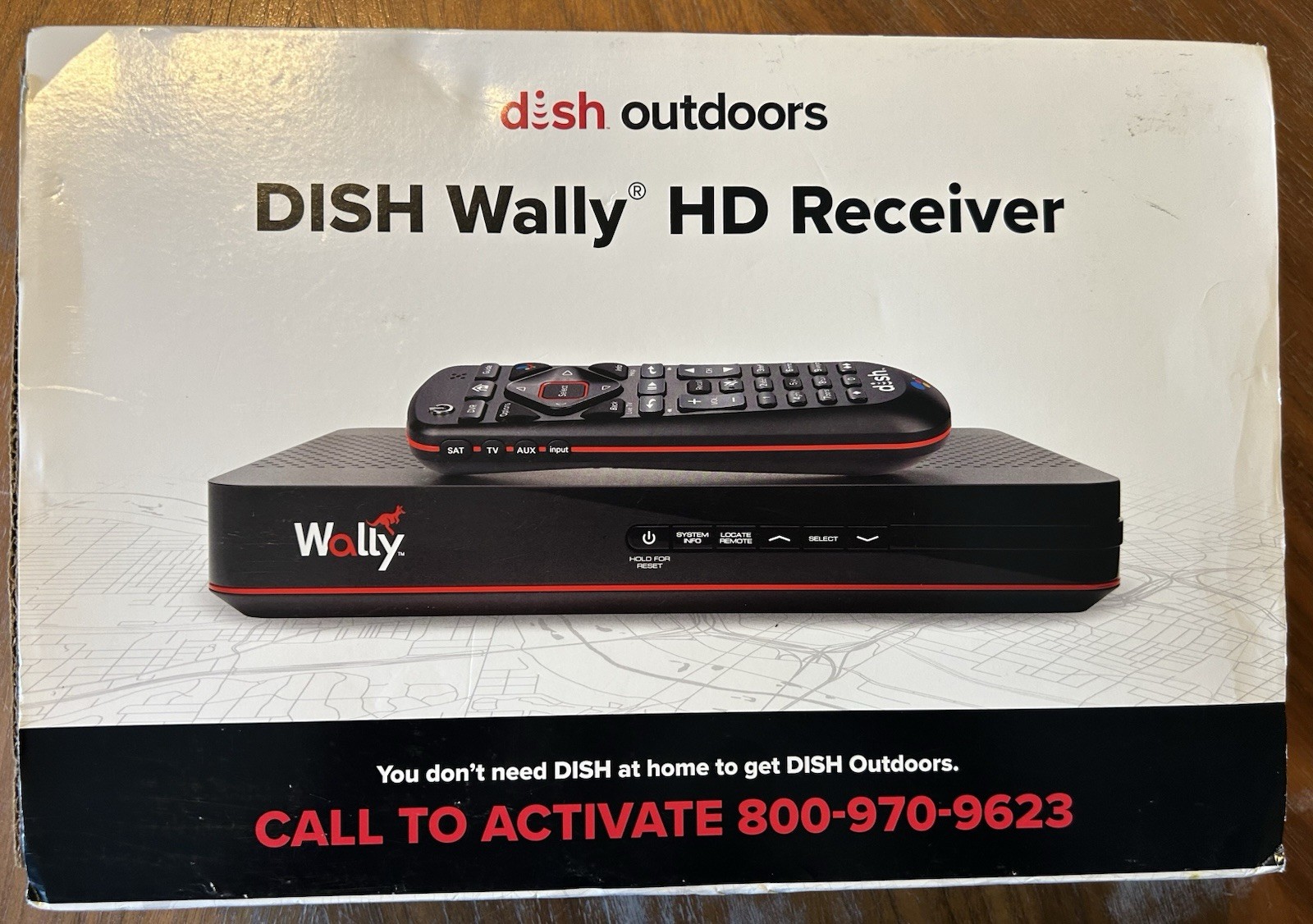 DISH Network Outdoors Wally HD Satellite Receiver Camping Tailgating ...