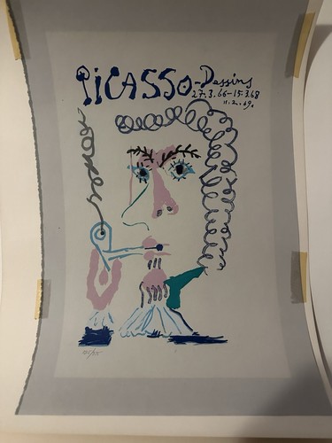 RARE PICASSO LITHOGRAPH (AFTER) MAN SMOKING PIPE LE FUMEUR | eBay