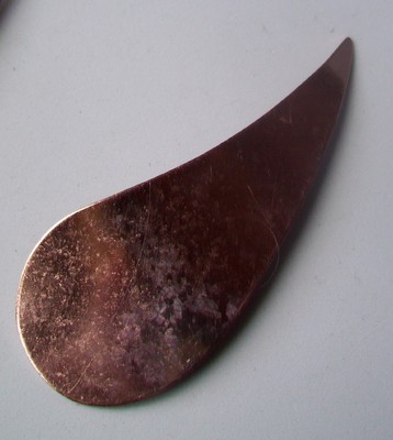 10x Copper Blanks for enameling use LONG SWOOP TEARDROP- Counter ...