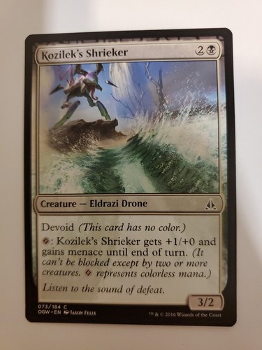 MTG Magic The Gathering Card Kozilek's Shrieker Creature Eldrazi Drone ...