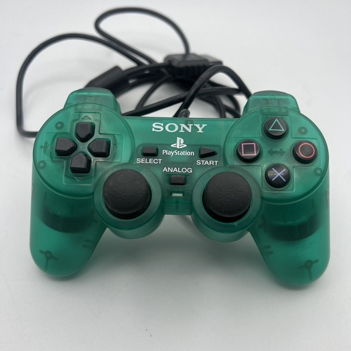 OEM Sony PlayStation 2 PS2 Emerald Green DualShock Analog Controller ...