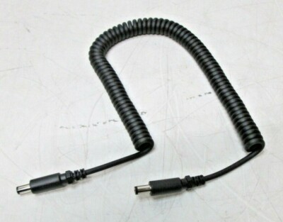 New 3 FOOT 5.5mm/2.5mm Male to Male DC Coiled Spring Power Cable US ...
