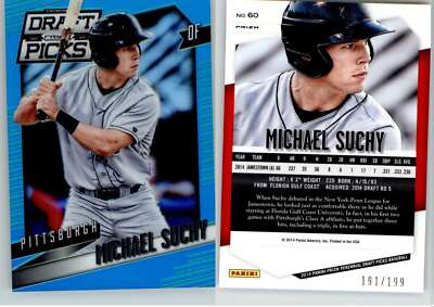 Michael Suchy 2014 Prizm Draft Picks Powder Blue #60 /199 Pirates | eBay