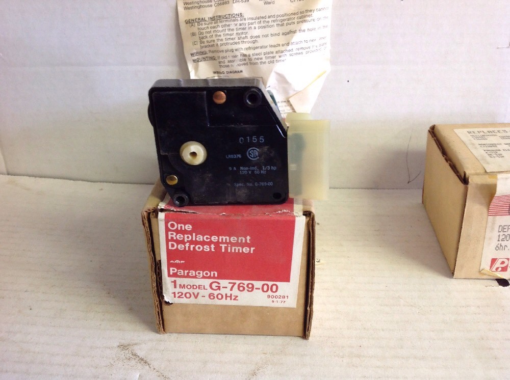 Paragon Refrigerator Defrost Timer G-769-00. Box67 & 108 | eBay