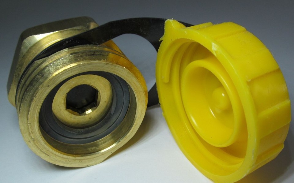 NEW MARSHALL EXCELSIOR ME601-6 PROPANE TANK FILL VALVE 1-3/4" ACME x 3/ ...