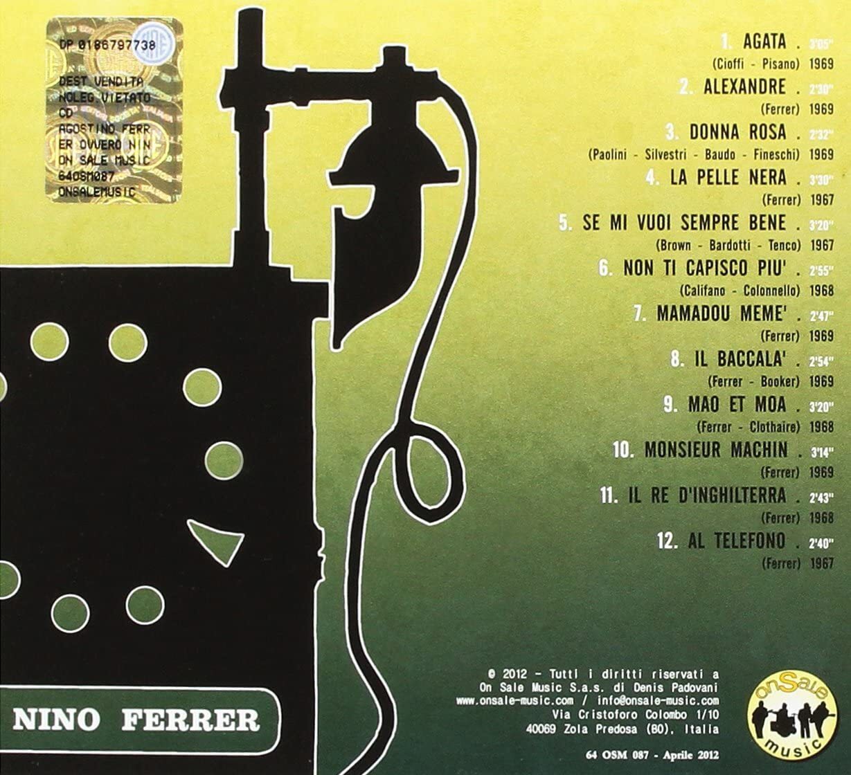 Nino Ferrer Agostino Ferrari Ovvero Nino Ferrer (CD) | eBay