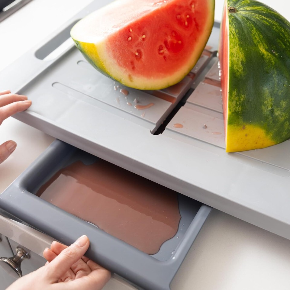 Karving King XL Cutting Board w Drip Tray, Spikes and removable ...