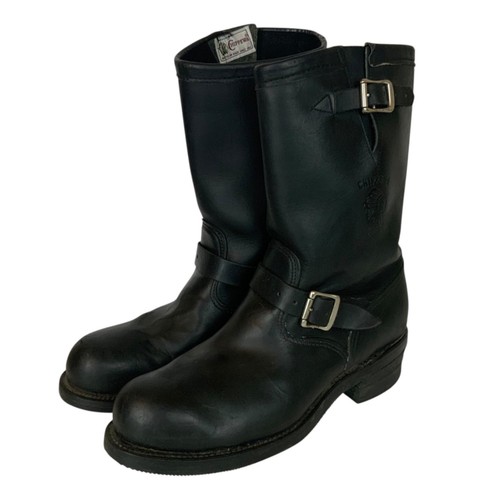 Chippewa 27863 Mens Black Engineer Steel Toe Motorcycle Boots Size 11D ...