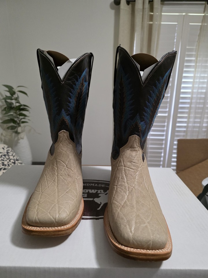 Men's Cowtown Elephant Print Cowboy Boots | eBay