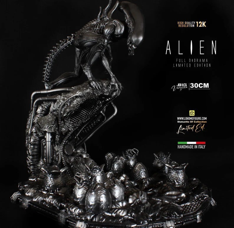Alien Xenomorph Action Figure 1/4 scale Statue Diorama Premium + LED ...