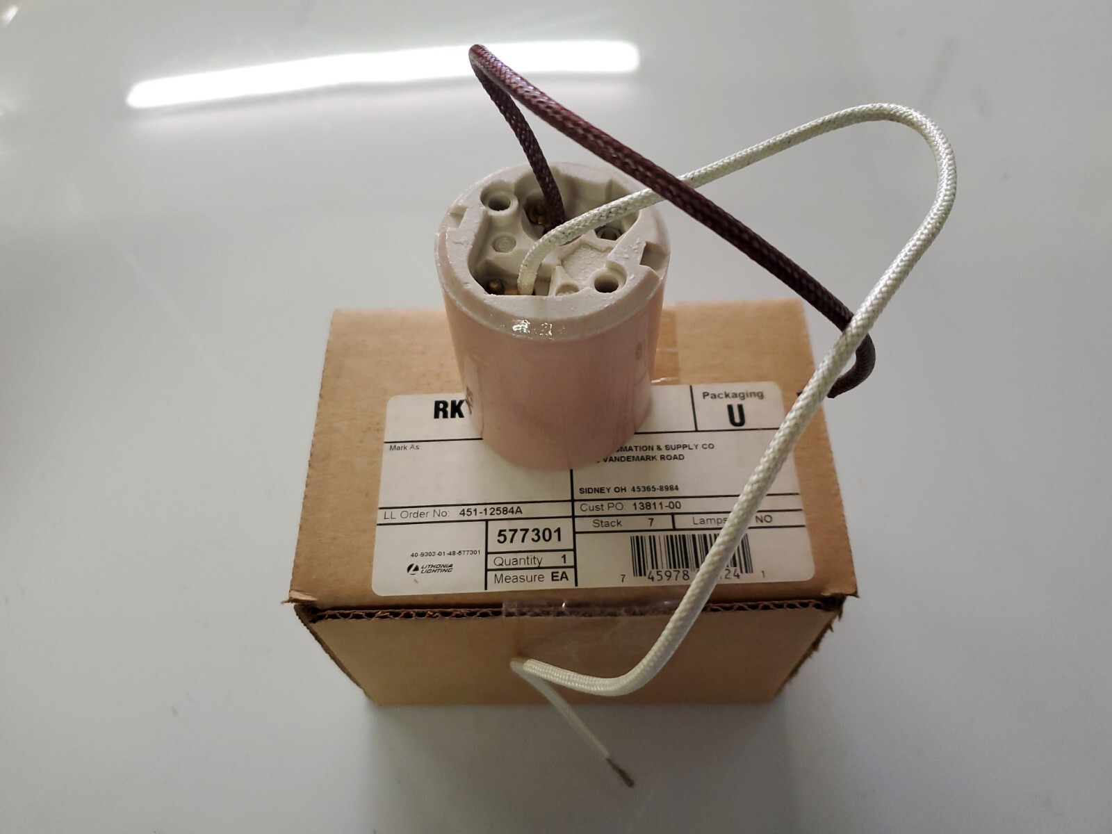 LITHONIA LIGHTING RK1 SKTMOG1P U E39 Mogul Base Socket with Leads Open ...