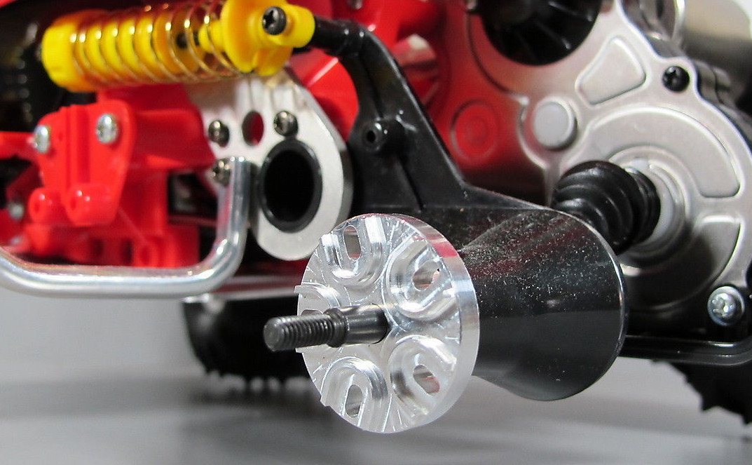 Pair Aluminum Rear Wheel Hub Adapter Tamiya 1/10 Monster Beetle ...