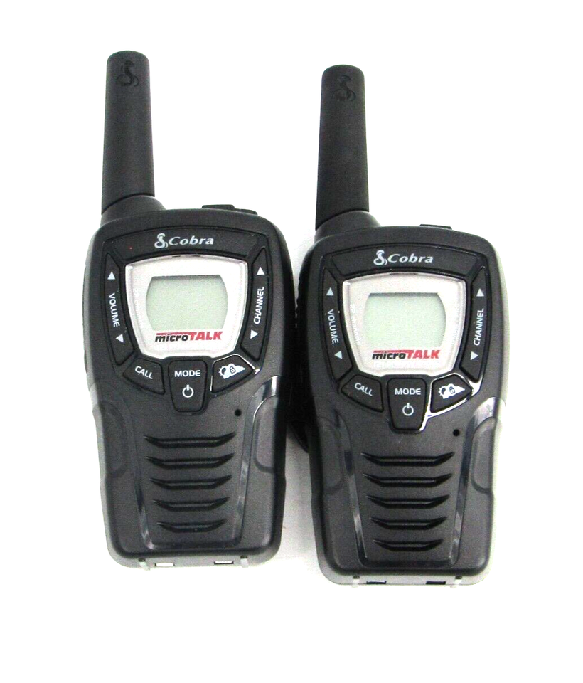 Cobra 2 Way UHF Handheld Radio Walkie Talkie 2Pack Long Range Weather ...