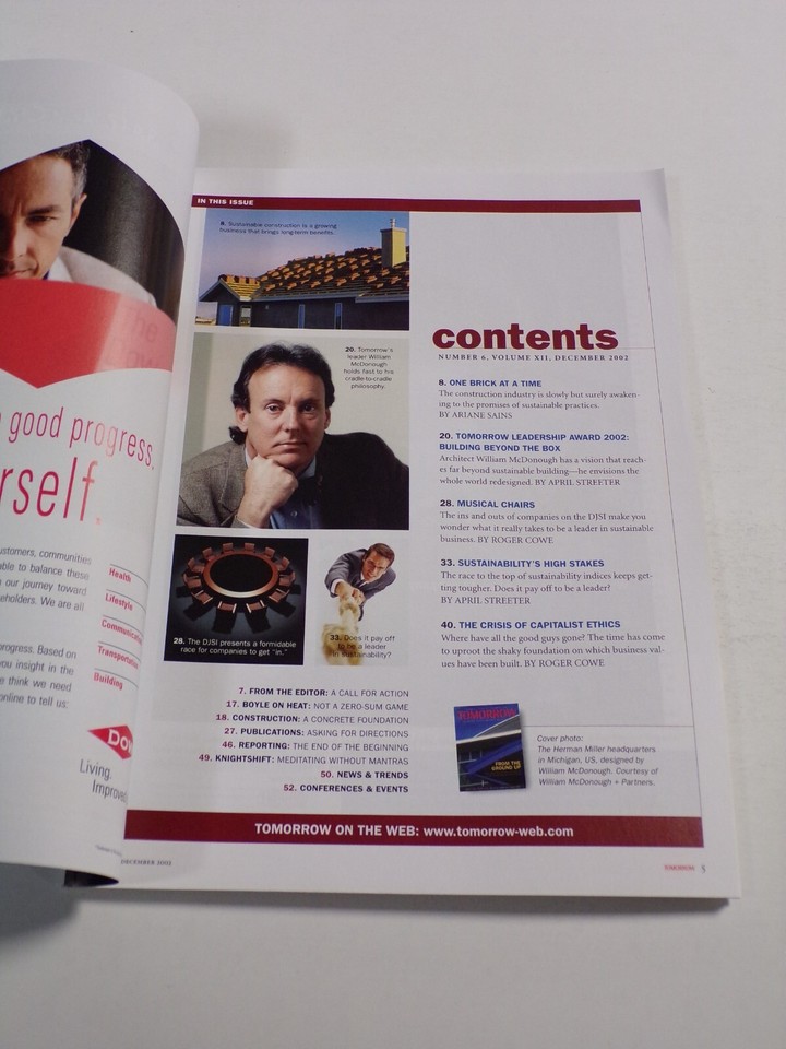 Tomorrow Magazine Vol 12 No 6, December 2002, From the Ground Up ...