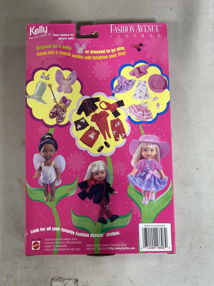 1998 KELLY STYLES FASHION AVENUE CLOTHES - 16696 ORI BOX UNO PINK BLACK ...