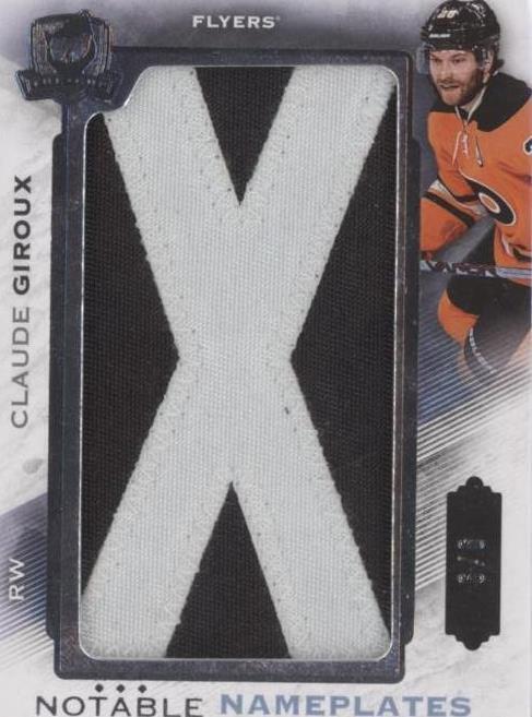 2015-16 Upper Deck The Cup - Notable Nameplates Patches Claude Giroux # ...