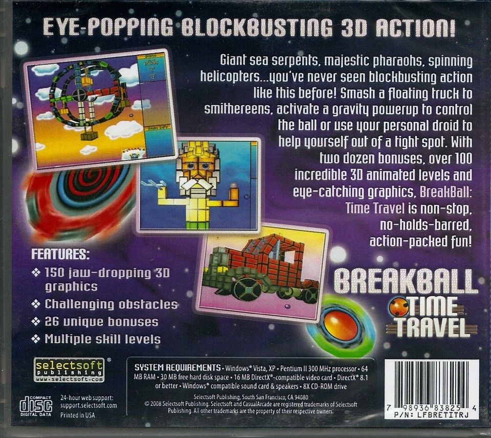 Breakball Time Travel PC Blockbusting Game * Windows 10 / 8 / 7 / Vista ...