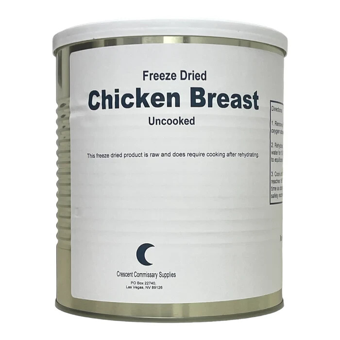 Military Surplus Freeze Dried Whole Chicken Breasts #10 Can Uncooked ...