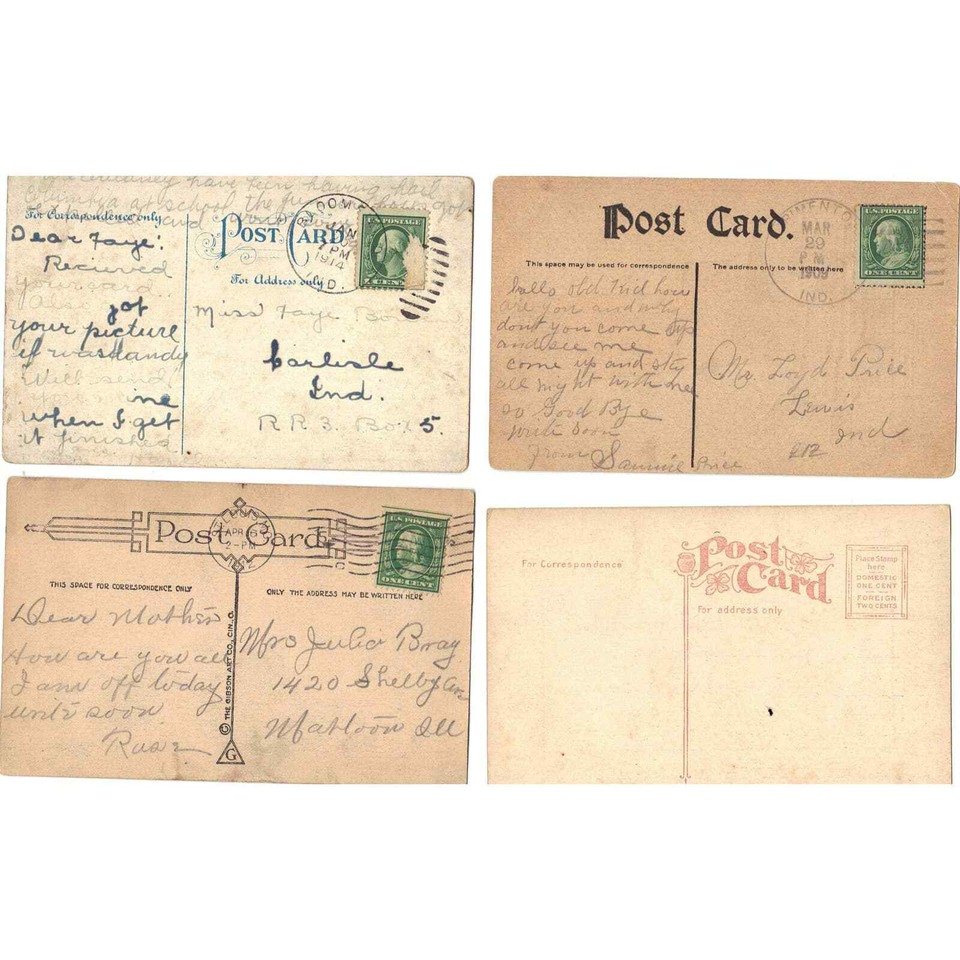 Lot of 4 Antique/Vintage Comic Postcards - Lot 249 | eBay