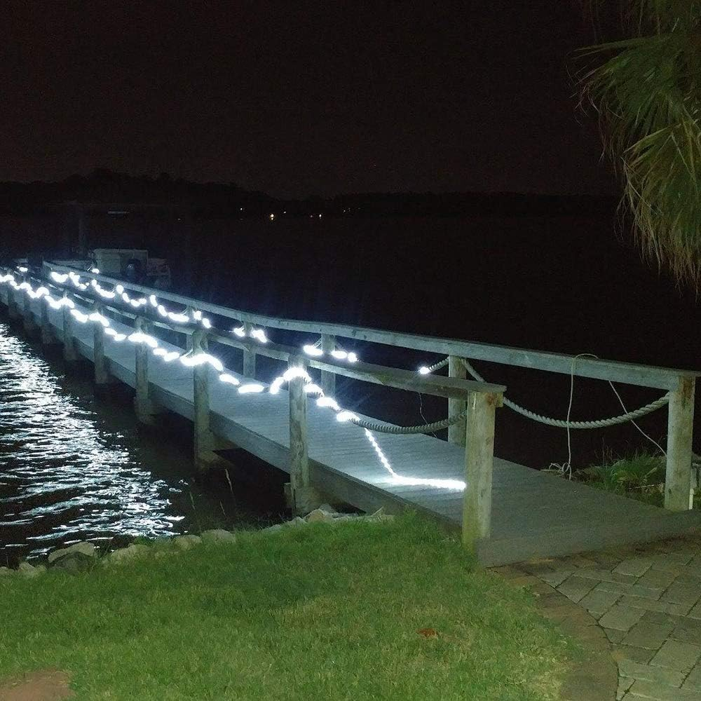 50Ft 360 LED Waterproof Rope Lights,110V Connectable Indoor Outdoor Led ...