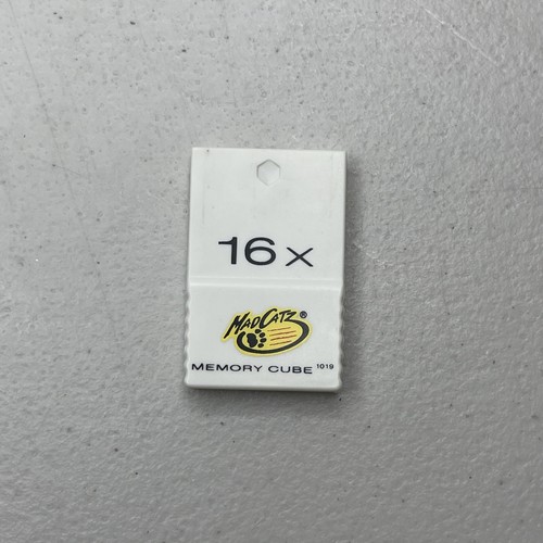 Nintendo GameCube Mad Catz Memory Card 1019 Blocks 16X #5637 White ...
