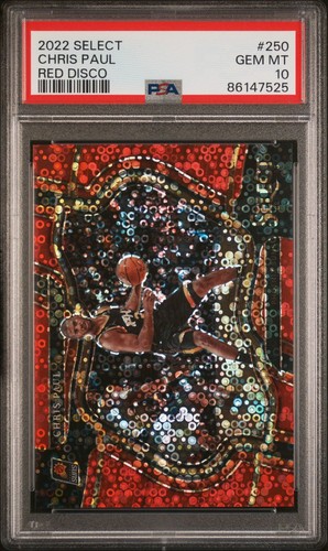 2022 PANINI SELECT COURTSIDE CHRIS PAUL RED DISCO #250 /49 - PSA 10 Gem ...