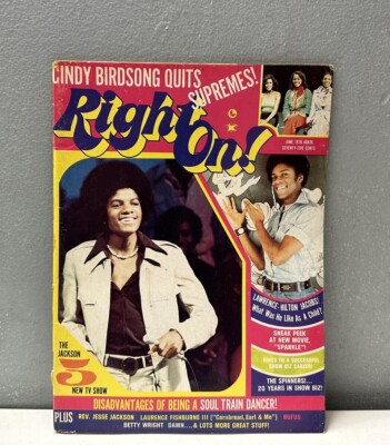 Right On Magazine June 1976 Michael Jackson Laurence Fishburne Ricky ...