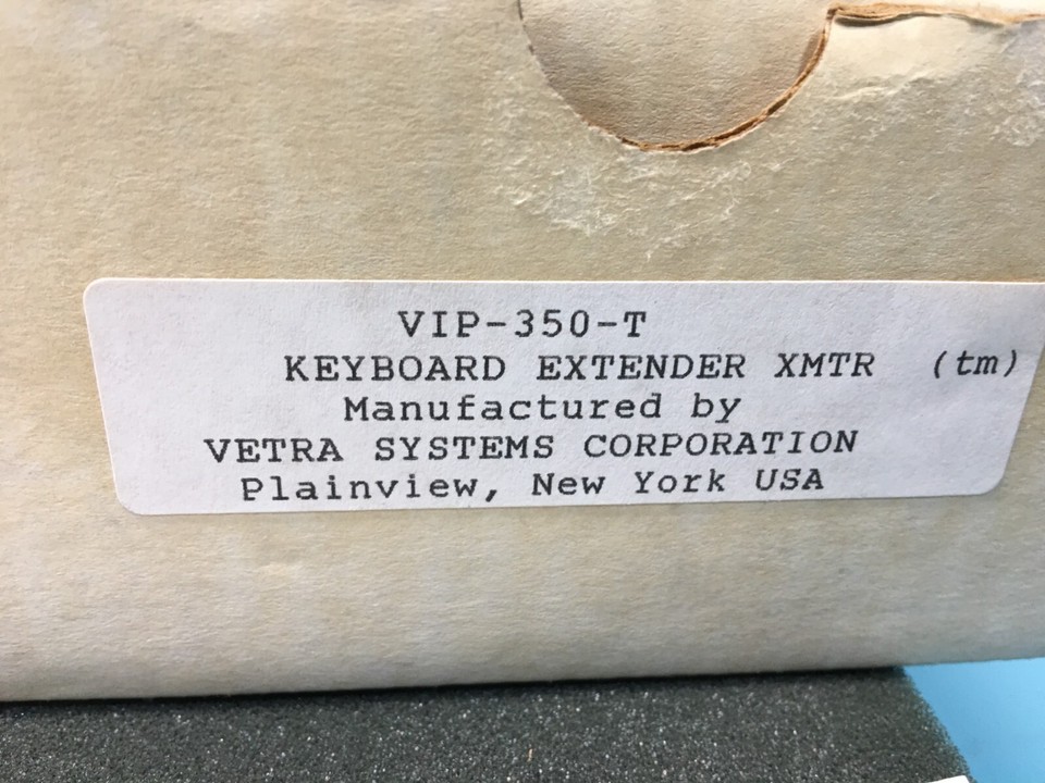 VETRA VIP-350-XMTR KEYBOARD EXTENDER XMTR, VIP-350-T, RS-232, 123175 | eBay