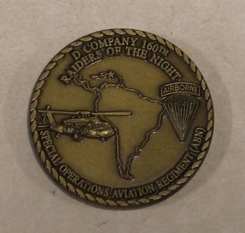 160th SOAR Night Stalkers D Company SOCSOUTH Army Challenge Coin / TF ...