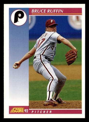 Bruce Ruffin 1992 Score #161 Philadelphia Phillies Baseball *204 | eBay