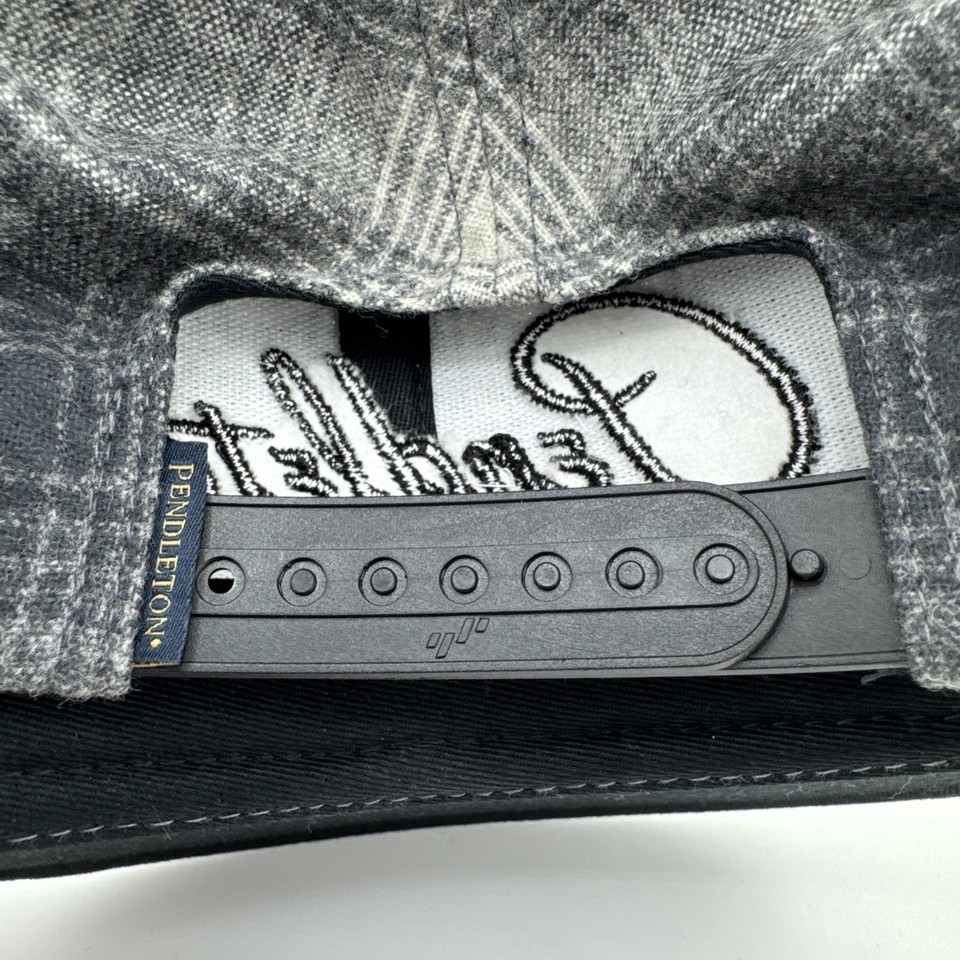 NWT Pendleton GRAY/BLACK/White PLAID WOOL Flat Brim Men's Women’s Hat Flat Bill | eBay