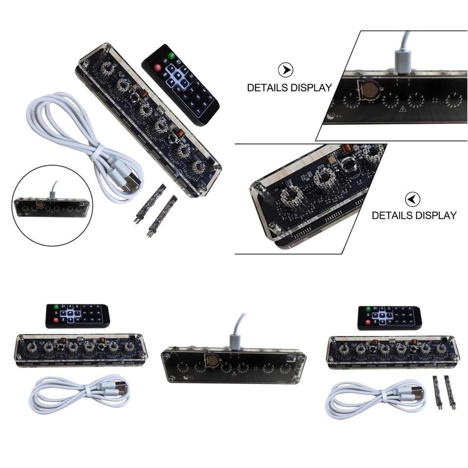 USB-C Digital Display IN-14 Nixie Clock Desk Clock For Home Supports IN ...