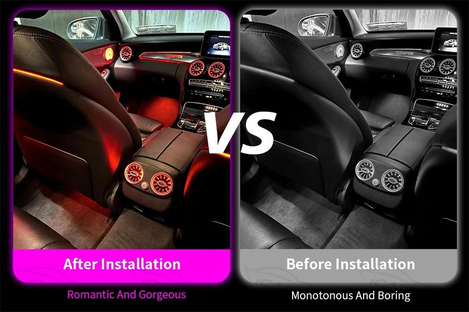 Ambient Lighting Kit for Mercedes-Benz C/GLC W205 C300 C43 C63 ...